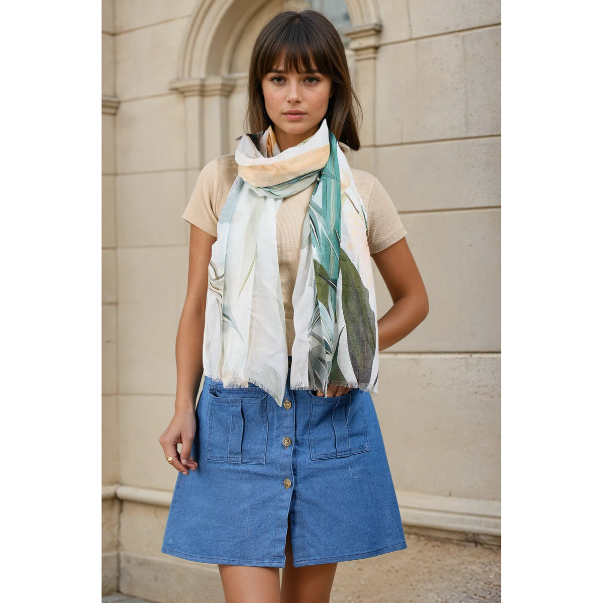 Buy Annelise Bird Print Scarf Online at Competitive Price in Australia